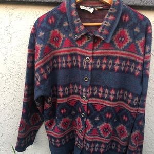 stefano | Jackets & Coats | Vintage Aztec Stefano Womens Button Down ...